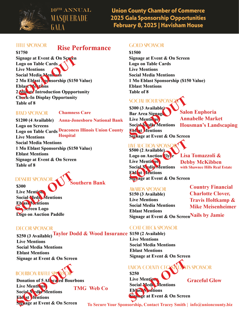 Union County Illinois Chamber of Commerce | Annual Dinner Sponsorships